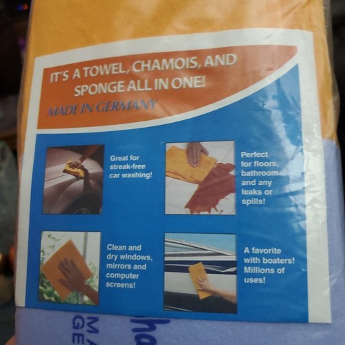 SHAMWOW Jumbo Towel As Seen on TV 20 x 23.5" Super Absorbent New in pkg ...