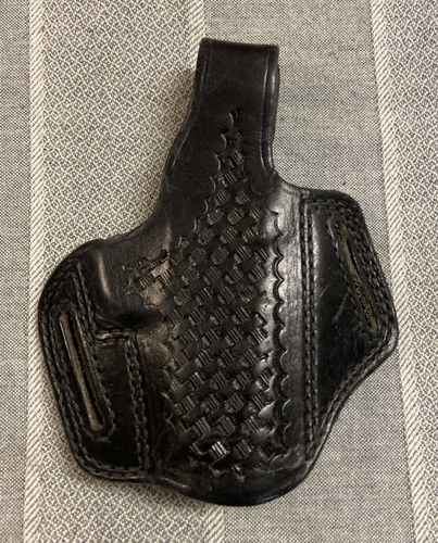 Tex Shoemaker Leather Basketweave Holster Model N17PC S&W 4006 Black RH ...