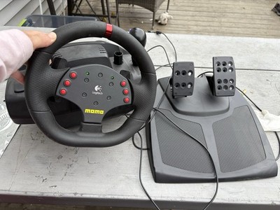 Vintage Logitech Momo Force Feedback Steering Wheel For PC Gaming | eBay