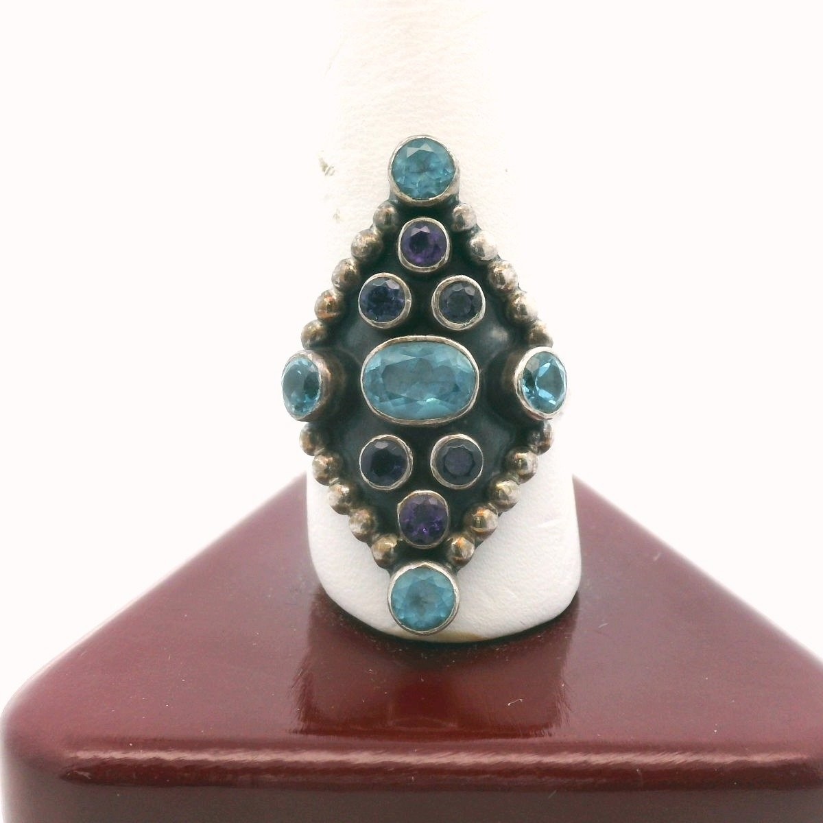 Nicky Butler Sterling Silver Multi-Stone Ring - Gem