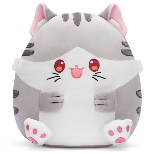 Large Cat Plush Pillow Stuffed Animal Toy,12.5" Big Size Cute Soft Fat ...
