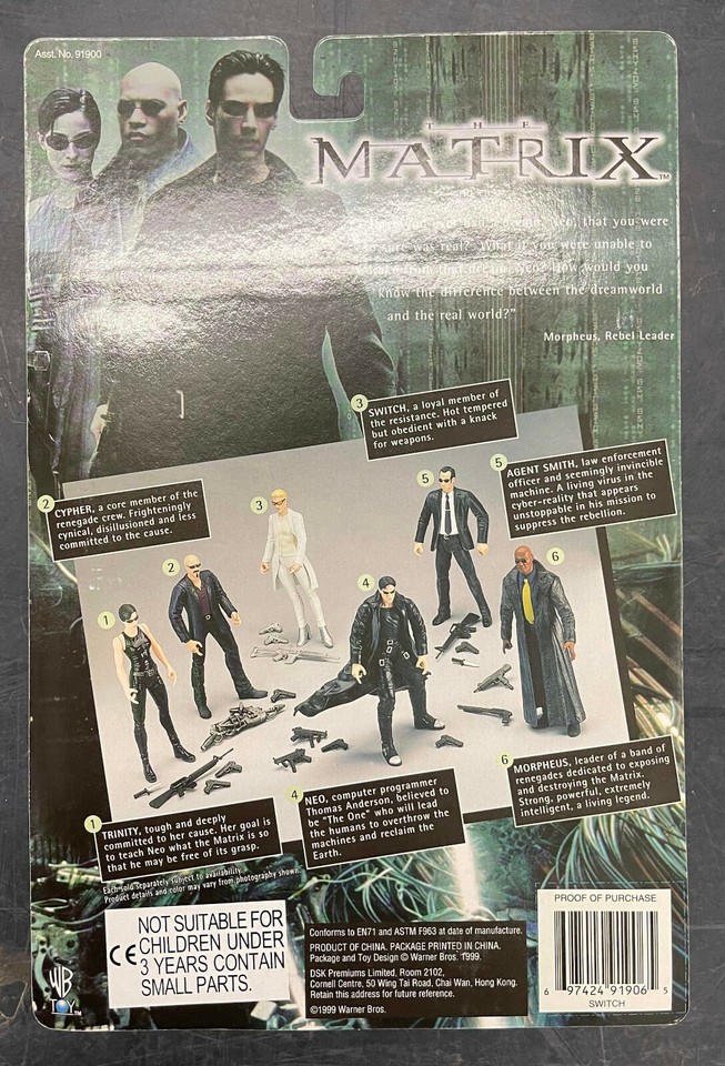 The Matrix - The Movie - SWITCH Action Figure Figure N2Toys 1999 | eBay