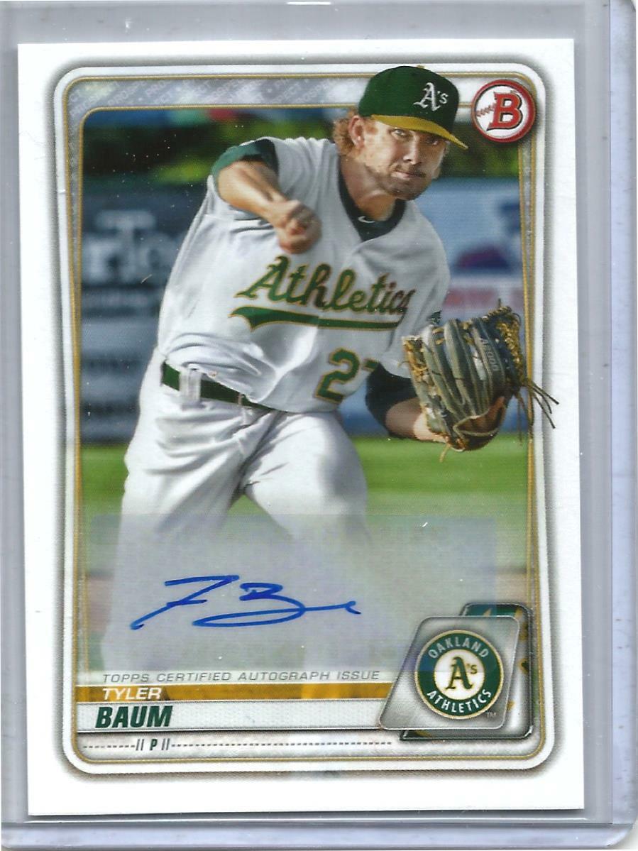 Tyler Baum 2020 Bowman Autograph Rookie | eBay