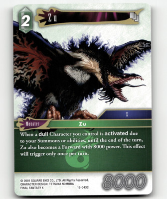 Final Fantasy Zu From Nightmares Common | eBay