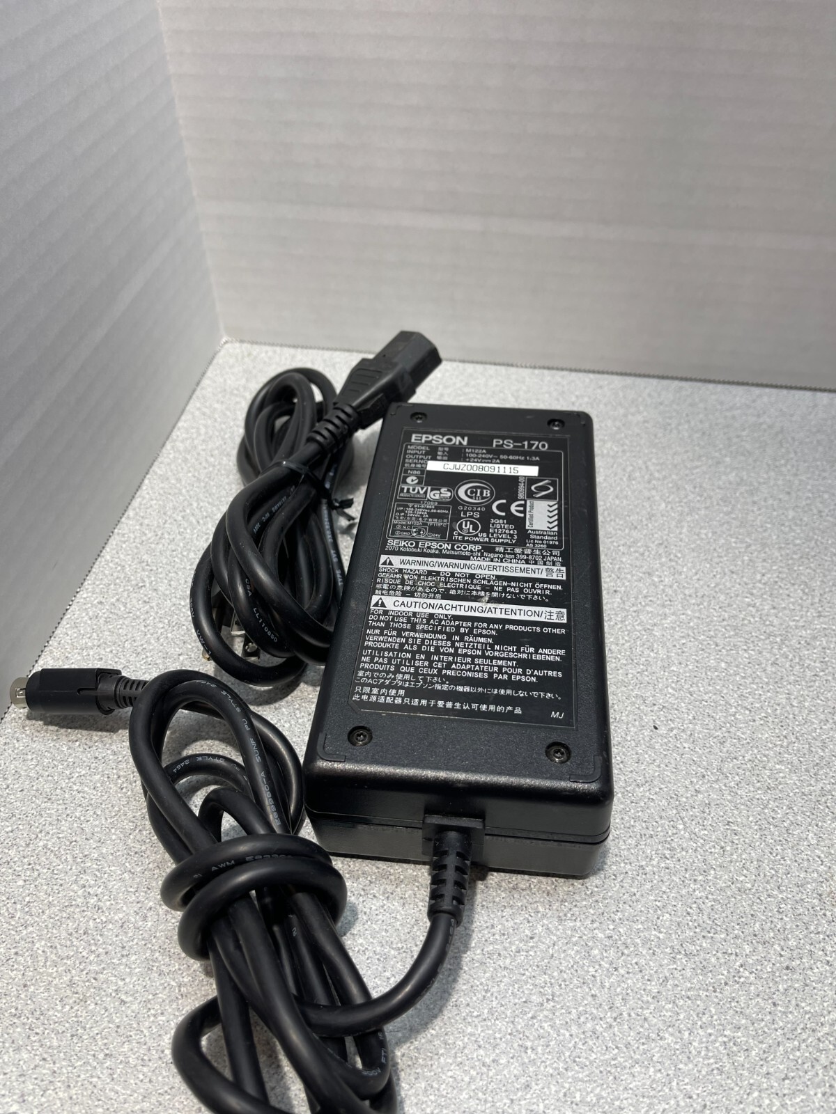 Genuine Epson Adapter C1 Model M235B Power Supply 3 Pin 24v 1.5a for ...