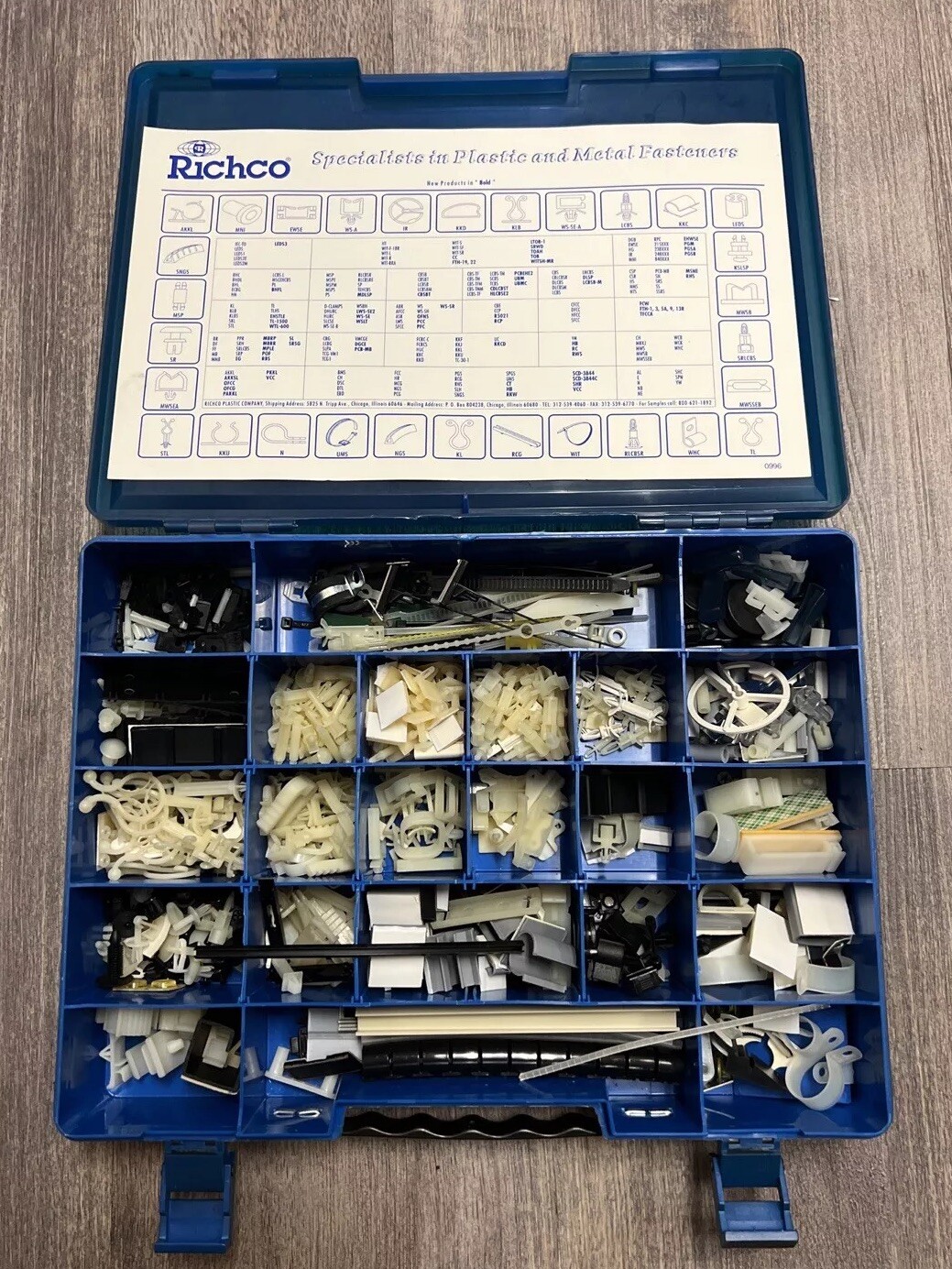 Vintage Richco Plastic And Metal Fasteners 0996 Tray Many Different ...