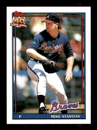 1991 Baseball Topps Mike Stanton Atlanta Braves #514 | eBay