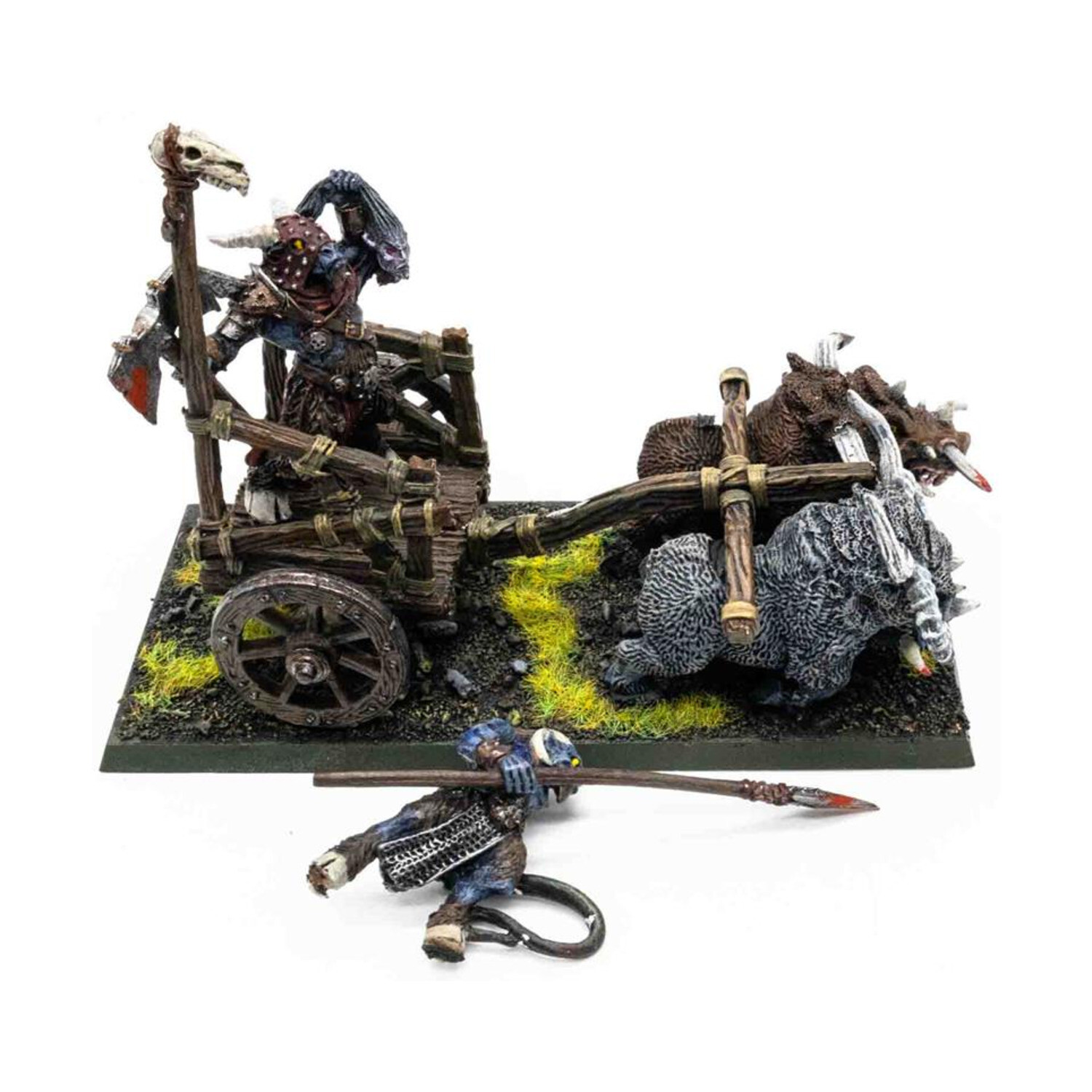 GW WHF Beastmen Metal Tuskgor Chariot #19 NM | eBay