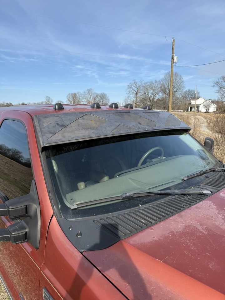 99-16 F-250/F-650 Ford Superduty Windshield Drop Visor (With Overlay ...