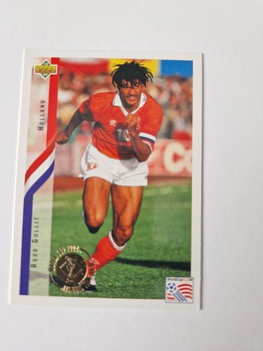 RUUD GULLIT (Netherlands) Card Upper Deck WC 94 Heroes All Star Set ...
