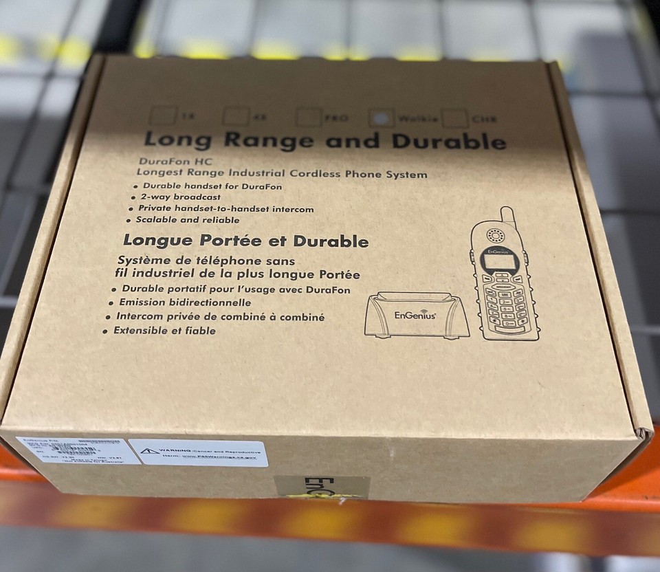 EnGenius DuraWalkie1X 2-Way Radio Unit w/Cradle NEW *WALKIE ONLY NOT A ...