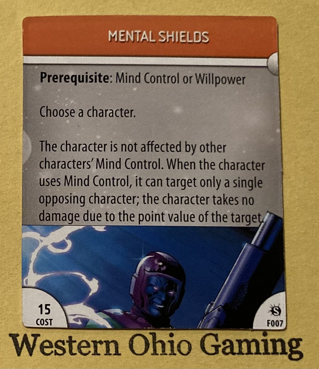 Heroclix Mental Shields #F007 Feat Card USED Marvel Supernova | eBay