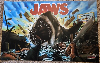 Replacement JAWS Translite for Premium Model Pinball | eBay