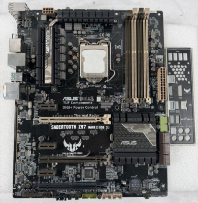 Asus Sabertooth Z97 Mark 2 Intel Z97 LGA1150 DDR3 ATX Motherboard + I/O ...
