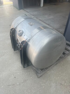 Fuel Tank 100 Gallon Aluminum Diesel 26" x 45" w/ 3.5" straps/brackets ...