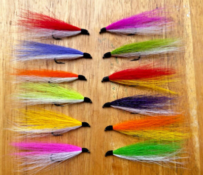 Alaska RUSSIAN RIVER COHO Flies - Various Colors - 1 Dozen - 5X Strong ...