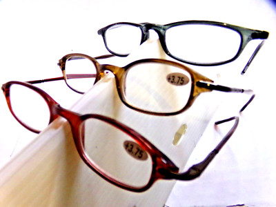 3 pr Power +3.75 Reading Glasses Lady fashion Variety colors thin style ...