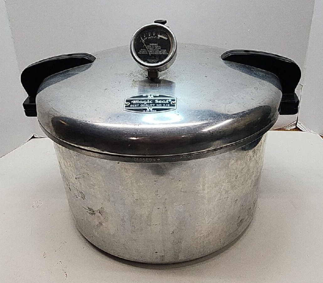 Magic Seal 7-16 Vintage Pressure Canner 15 HP-5514 Cooker 16qt Canning ...