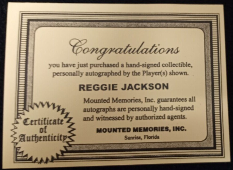 $$SALE$$ HofF REGGIE JACKSON OAKLAND A'S Personally Signed 8x10 COLOR ...