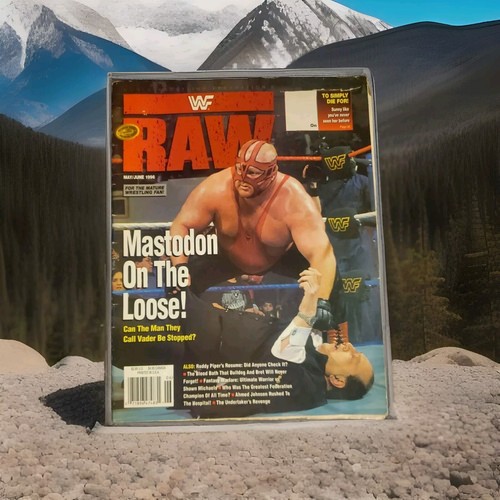 Vintage WWF RAW Wrestling Magazine May/June 1996 Volume #1 Premiere WWE ...