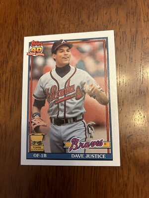 1991 Topps - #329 David Justice | eBay