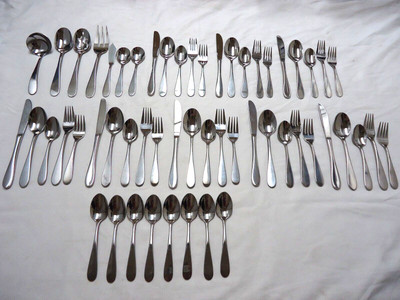 ROGERS CORONA STAINLESS FLATWARE KOREA 55-PIECES | eBay