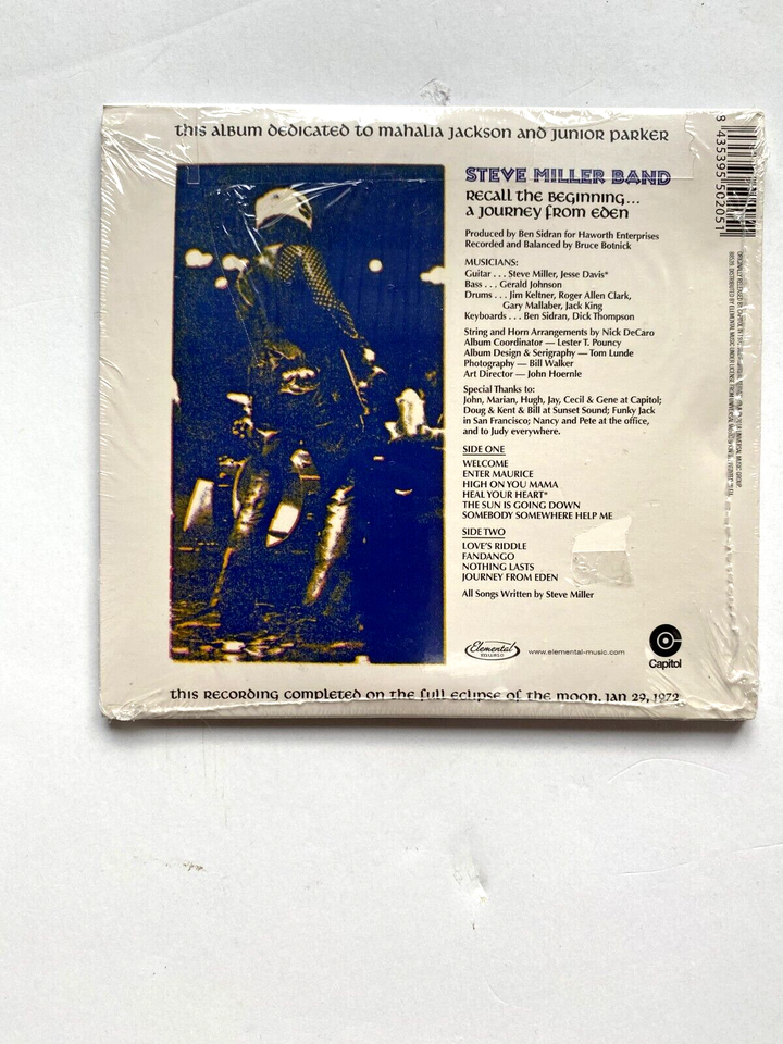 Steve Miller Band RECALL THE BEGINNING A JOURNEY FROM EDEN mini lp ...