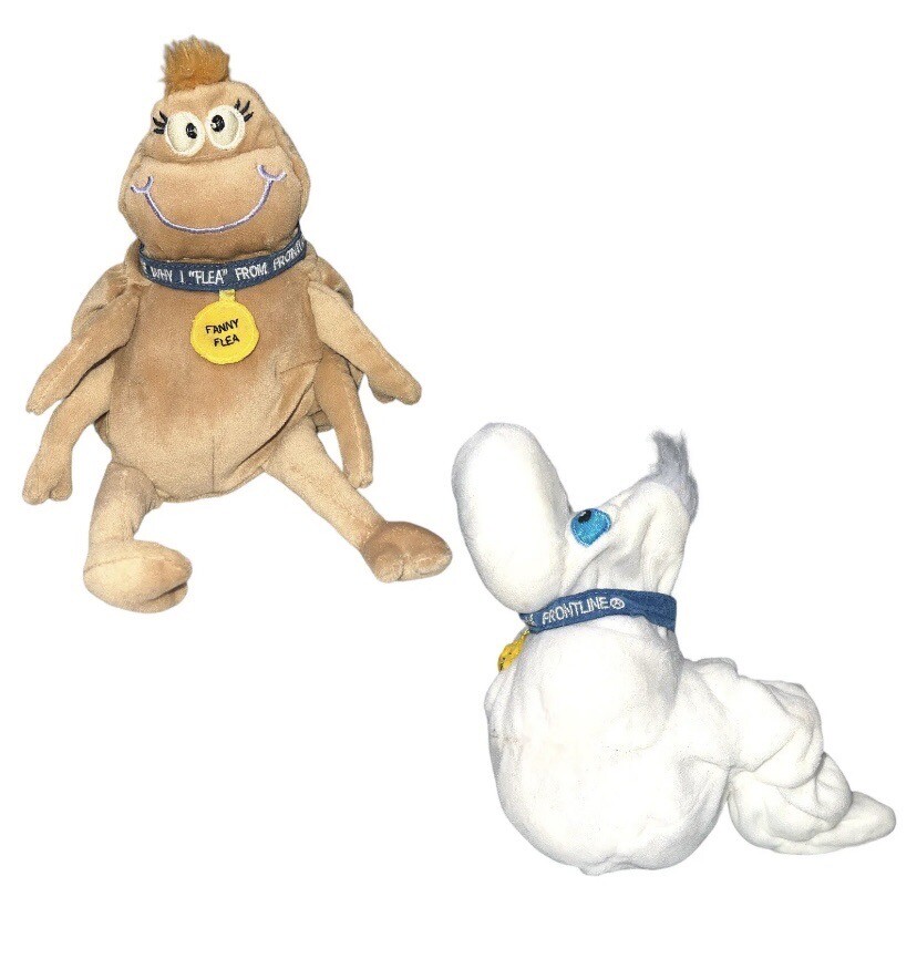 FRONTLINE PLUSH TAMMY TAPEWORM FANNY FLEA REVERSIBLE STUFFED ANIMAL ...