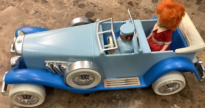 1982 Little Ophan Annie Blue Limousine Toy Car Knickerbocker W/ Annie ...