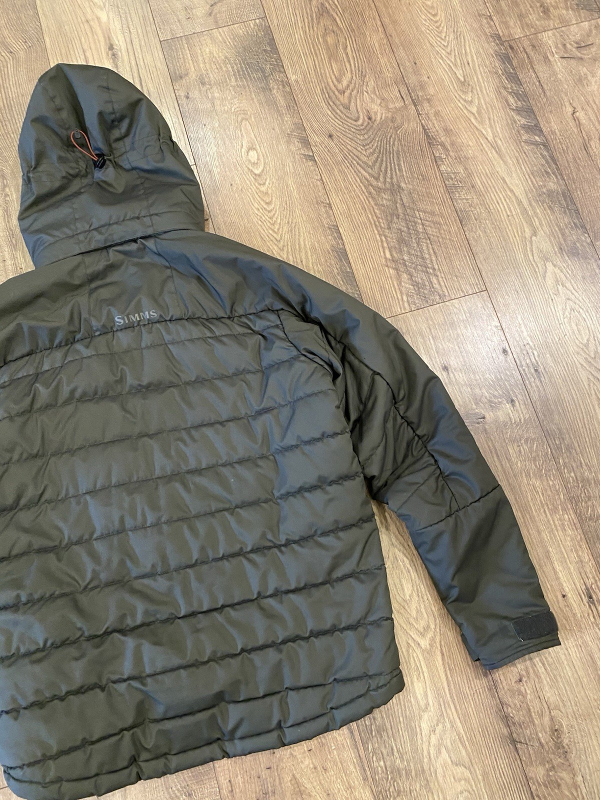 Simms PrimaLoft Quilted Insulated Puffer Fishing Outdoor Green Jacket Men’s M | eBay