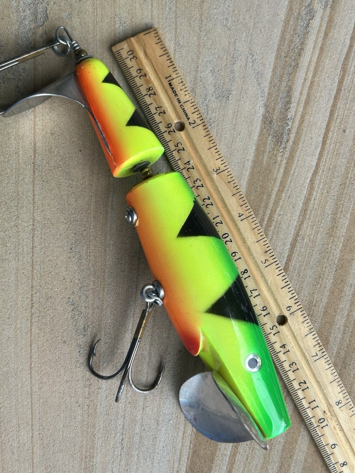 Odyssey Pig Vintage Topwater prop Muskie 7”Fishing Lure Great pre owned ...