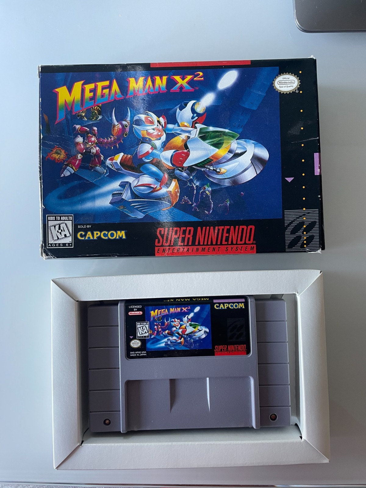 Mega Man X2 Super Nintendo SNES Box + Game + Protector, No Manual | eBay