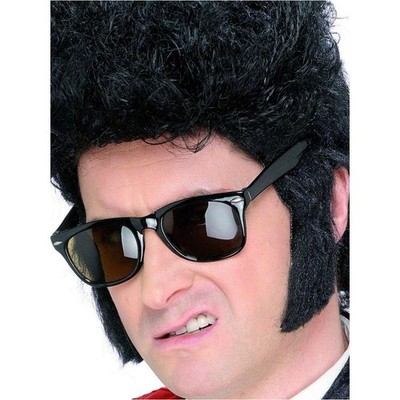 Long Black Sideburns Adult Mens 50s/70s Elvis Greaser Costume Acsry | eBay