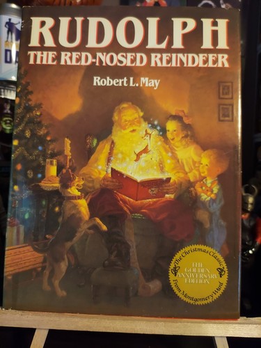 Rudolph the Red-Nosed Reindeer Robert May 1990 Hardcover Dust Jacket Sp ...