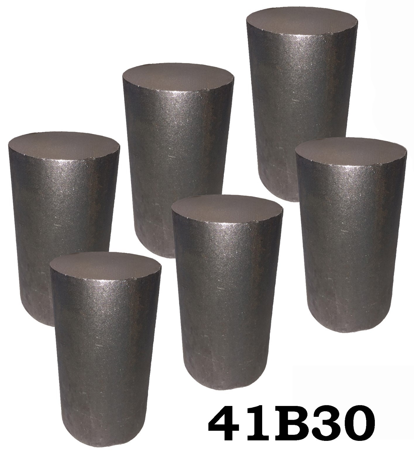 2.75" Round 4130 Steel Alloy + Boron Rolled Bar Billets (6) 4"-5" Long ...