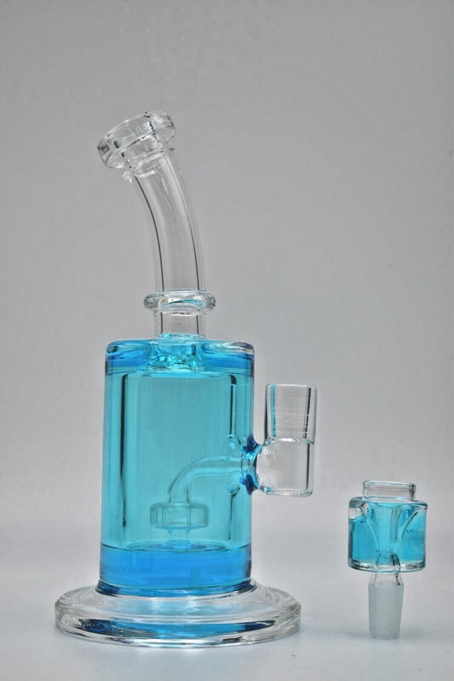 Freezable Glycerin Bong 10" Water Pipe Glass Bubbler Hookah with ...