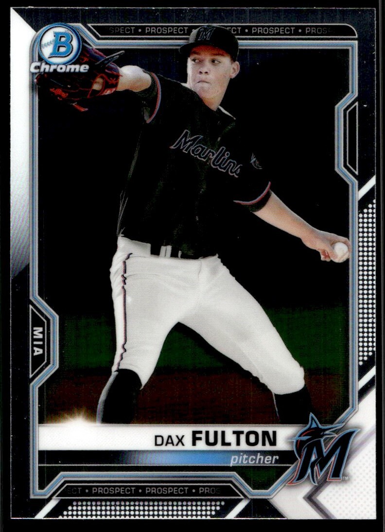 2021 Bowman Chrome Prospects Dax Fulton G44 Miami Marlins #BCP-32 | eBay