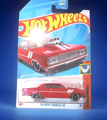 2024 🔥 Hot Wheels 🚦'64 Chevy Chevelle SS Cherry Red "NEW" | eBay