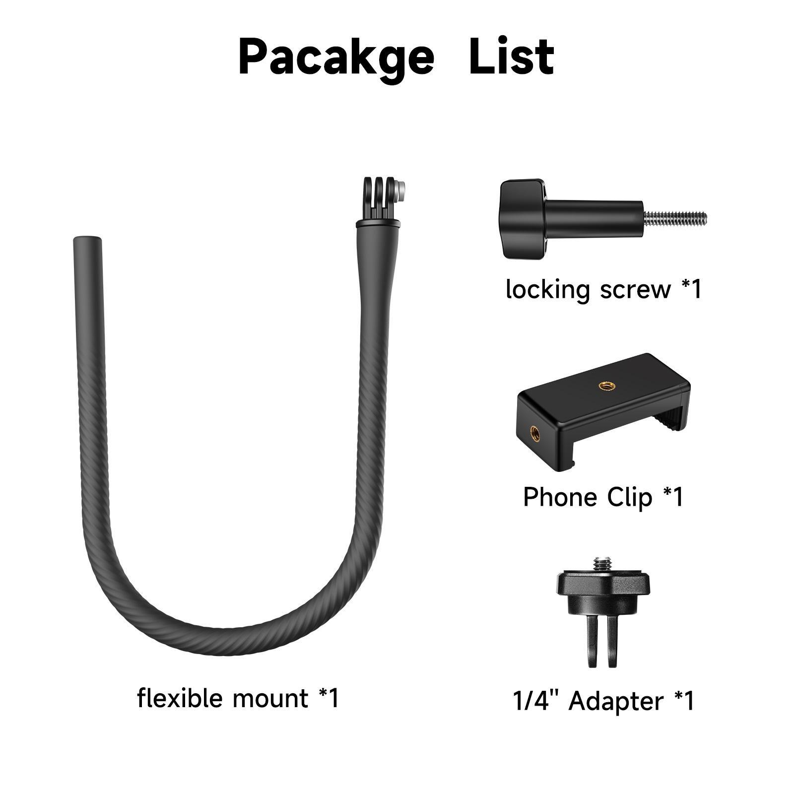 Mini Flexible Action Camera Mount For Gopro/Insta360 Go3 Camera Octopus ...