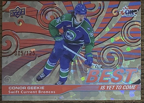 Connor Geekie 2023-24 Upper Deck CHL Best Is Yet To Come #BYC-34 Red ...