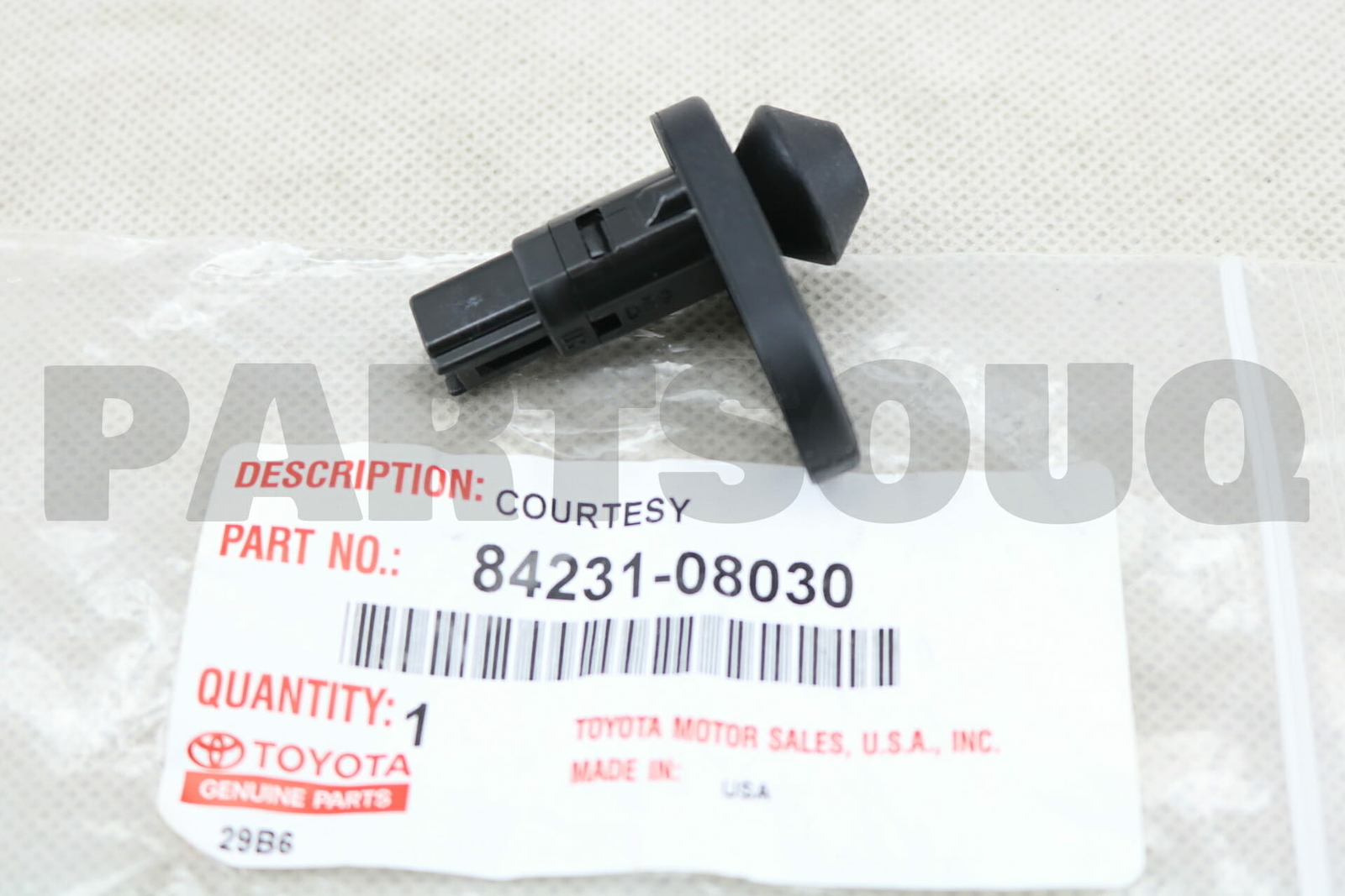 8423108030 Genuine Toyota SWITCH ASSY, COURTESY LAMP (FOR FRONT DOOR ...