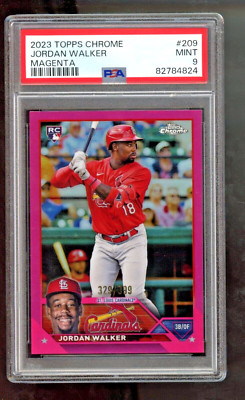 2023 Topps Chrome JORDAN WALKER Magenta /399 #209 PSA 9 Mint | eBay