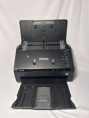 Epson WorkForce ES-500W Wireless Duplex Document Scanner - Black (With ...