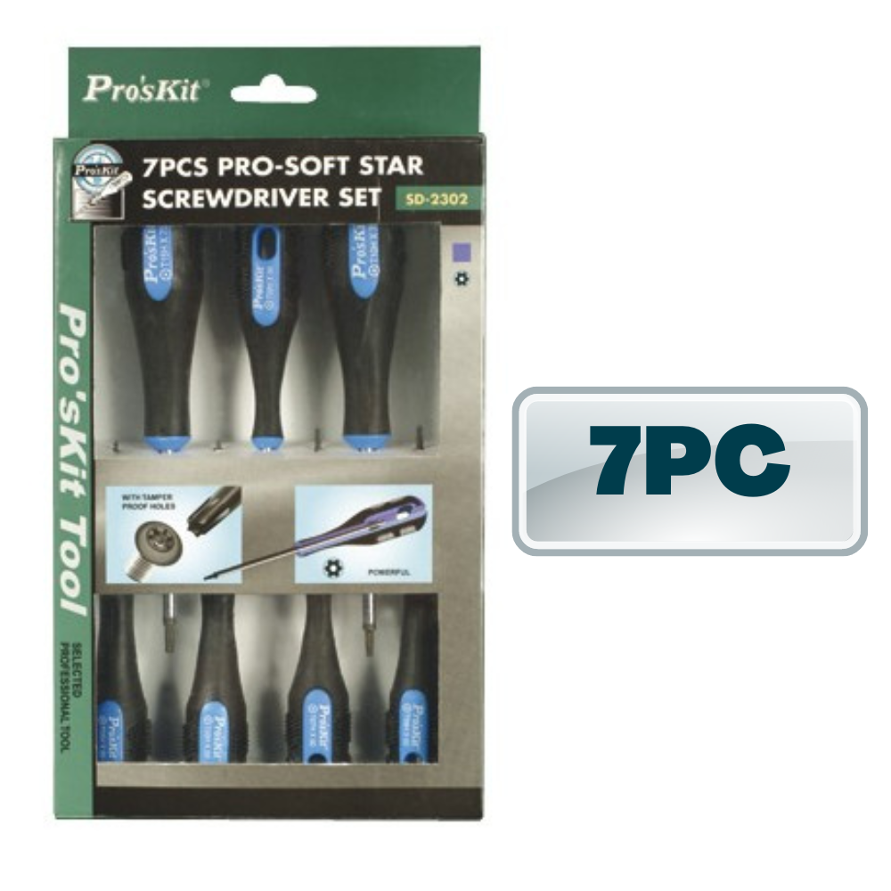 7PC TORX SCREWDRIVER KIT 7 PIECE T5 T6 T7 T8 T9 T10 T15 VALUE SET | eBay