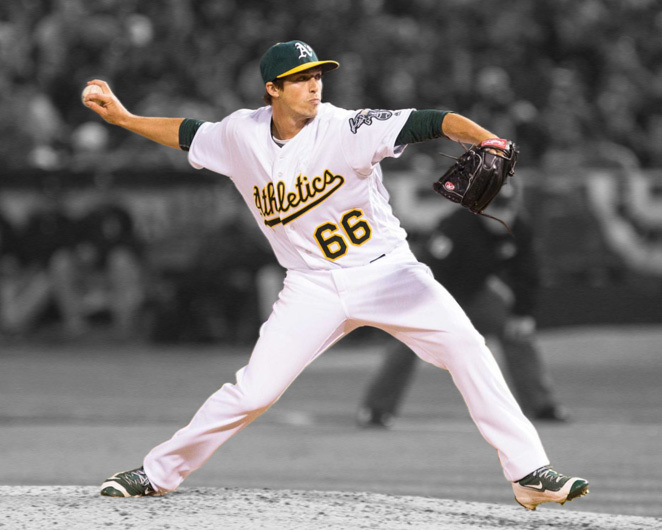 Oakland Athletics RYAN DULL Glossy 8x10 Photo Spotlight Poster Baseball ...