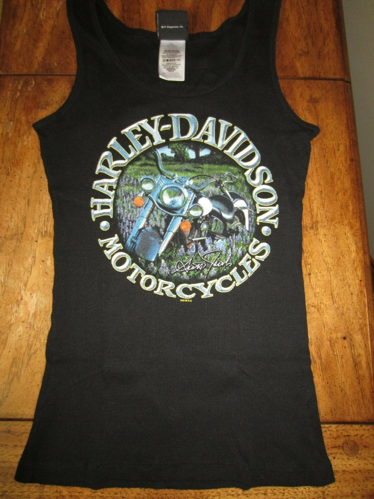 HARLEY DAVIDSON Scott Jacobs Dealer Black Ribbed Race… - Gem