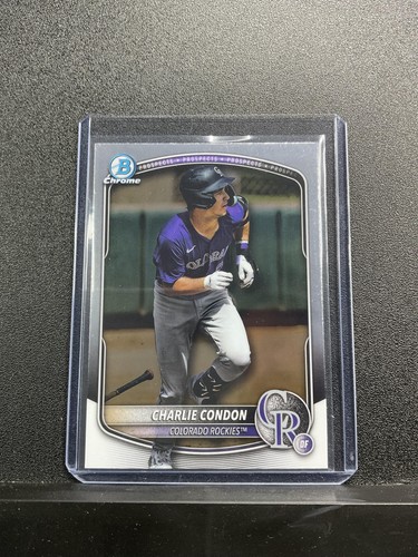 2025 Bowman Chrome Charlie Condon #BCP-248 Prospects Colorado Rockies ...