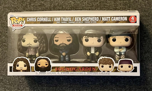 SOUNDGARDEN - 4-Pack Funko Pop! Rocks Pop Vinyl Mint in Box RARE ...