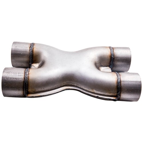 2.5" X-pipe Universal X Pipe Aluminized Crossover Dual Exhaust ...