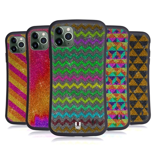 HEAD CASE DESIGNS GLITTERING PATTERNS HYBRID CASE FOR APPLE iPHONES ...